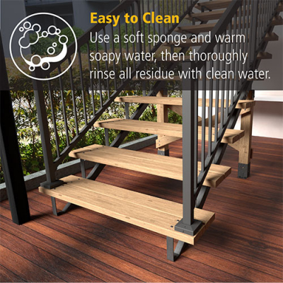 Stair Risers (Stringers) and Connectors | Deck Products - Peak Products ...