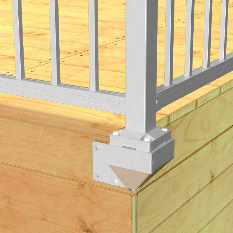 Glossy Corner Fascia Mount Bracket - Peak Products (Canada)