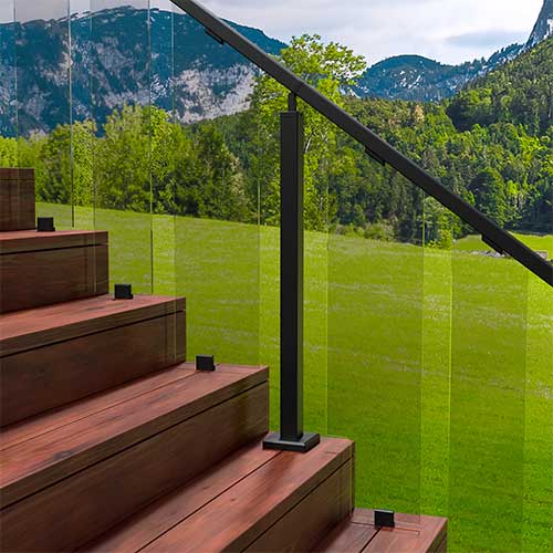 Stainless Steel Stair Mid Post - Peak Products (Canada)