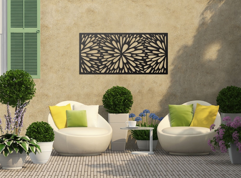 Starburst Decorative Resin Screen - Peak Products (Canada)