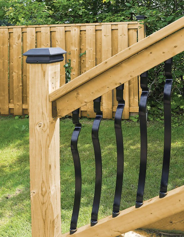 Veranda Deck Stair Railing Kit - Baroque Balusters - Peak Products (Canada)